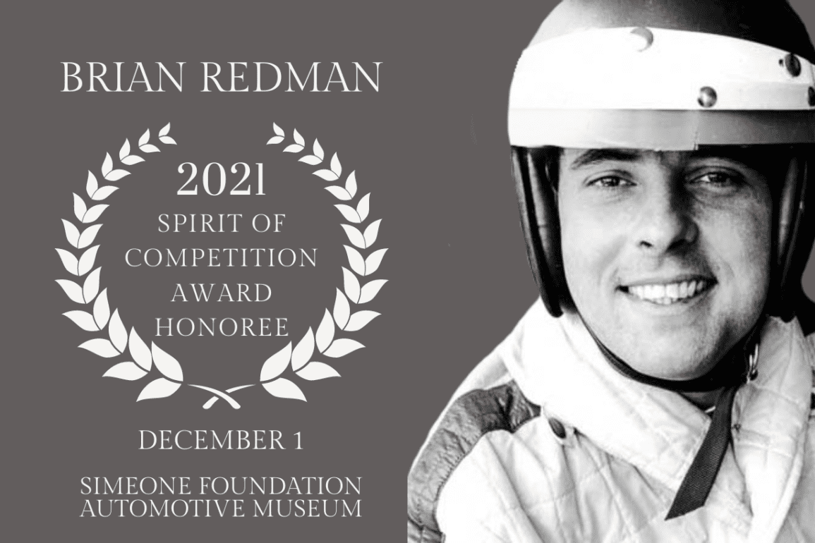 Famed Driver Brian Redman Named 2021 Spirit of Competition Honoree